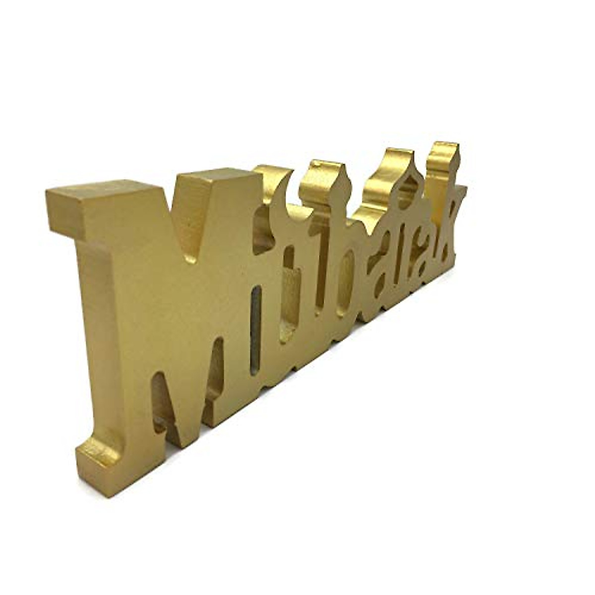 Ramadan Eid Mubarak Moon Star Desktop Shelf Table top Decoration for Home Office Classic Decor Products (Ramadan + Eid + Mubarak)