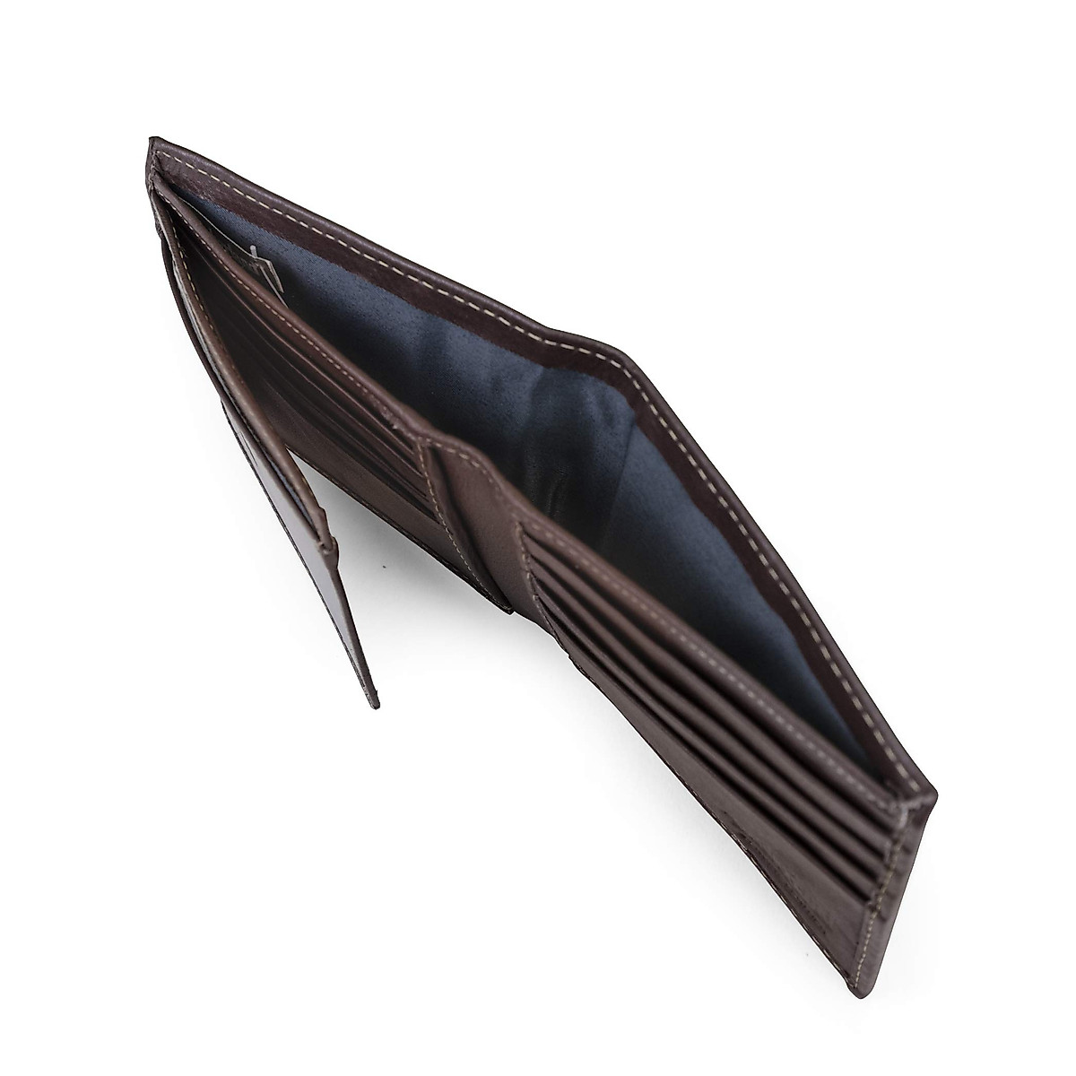 Timberland mens Wellington Leather Rfid Bifold Commuter Security Wallet, brown, One Size