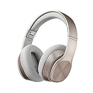 Edifier W820BT Bluetooth Headphones - Foldable Wireless Headphone with 80-Hour Long Battery Life - Gold (Renewed)