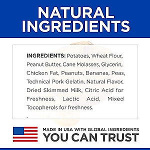 Hill's Soft Dog Treats, Soft Savories with Peanut Butter & Banana Dog Snacks, Healthy Dog Treats, 8 oz. Bag