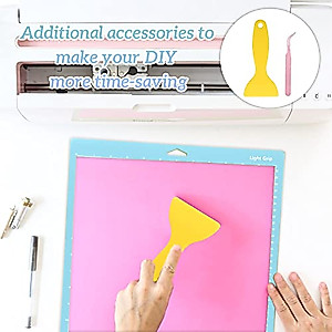 ZOCONE 13 Pcs Cutting Mats for Cricut, 12”x12” Variety Grip Sticky Non-Slip Durable Cutting Mats for Cricut Maker, Explore Air Series, Replacement Accessories for Cricket