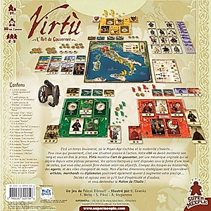 Virtù Board Game Italian Renaissance Themed Strategy Game Deep Strategic City Building Game for Adults and Teens Ages 14+ 2-5 Players Average Playtime 60-150 Minutes, Made by Super Meeple