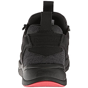 Reebok Women's Furylite Sole Running Shoe, Black/Gravel/Fire Coral, 5 M US