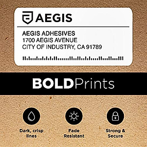 Aegis - Compatible Direct Thermal Labels Replacement for DYMO 30323 (2-1/8" X 4") Shipping & Postage - Use with Labelwriter 450, 450 Turbo, 4XL Printers (12 Rolls)