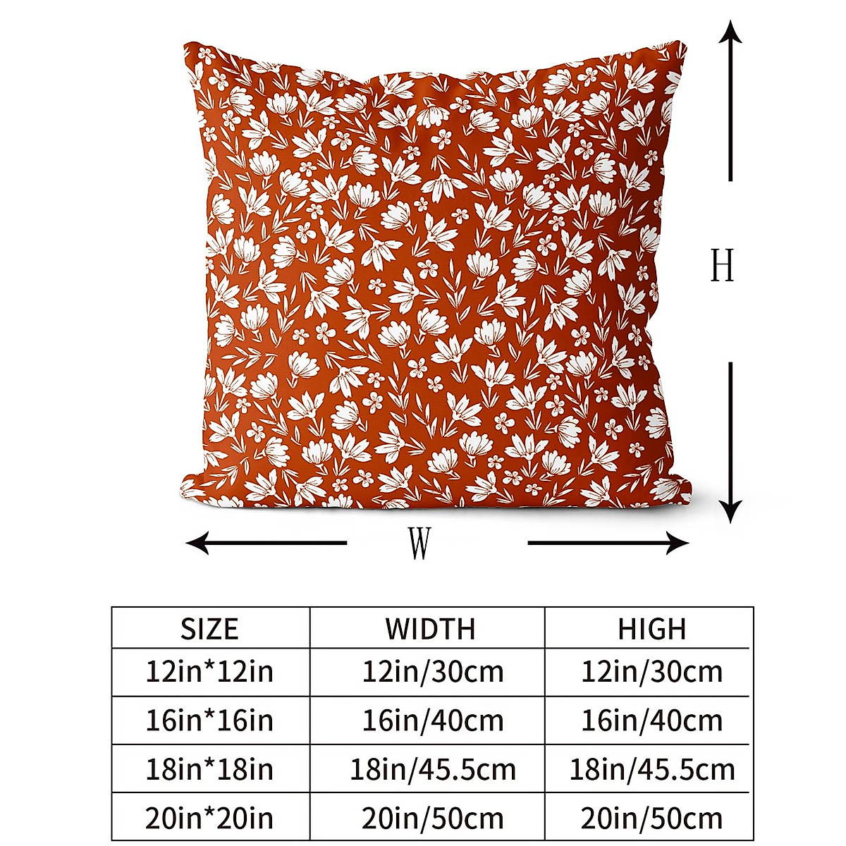Snycler Spring Flower Pillow Covers 18x18 Set of 2 Rustic Cute Small Floral Red Cream Decorative Throw Pillows Outdoor PillowCase Farmhouse Velvet Cushion Case Decor for Home Sofa Couch Bed