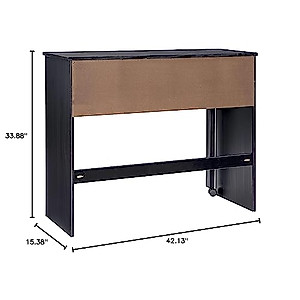 Linon Home Decor Products Black Extendable Console Linon Corinne Desk
