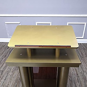 FixtureDisplays® Deluxe Podium Floor Standing Lectern Church Pulpit w/Elevated Reading Surface 14315-CLASSIC