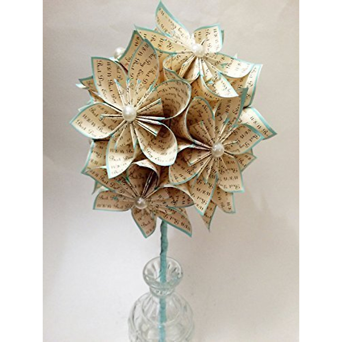 A Dozen "I Love You's" - 12 paper flowers, custom gift, 1st anniversary, gifts for her,bouquet, origami, red rose, made to order