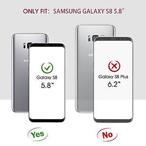 BENTOBEN Case for Galaxy S8 5.8", Heavy Duty Full Body Rugged Shockproof Hybrid Three Layer Hard Plastic Soft Rubber Bumper Protective Phone Cases Cover for Samsung Galaxy S8 5.8", Wine Red/Burgundy