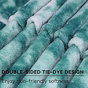 obinsm Warm Blanket Green Soft Fleece Blankets Throw Blankets for Bed