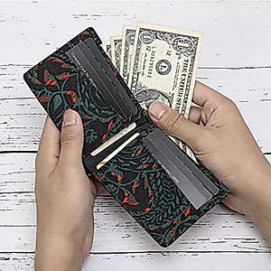 Lanyani Small Wallet for Women RFID Thin Wallet Bifold RFID (Print Paisley)