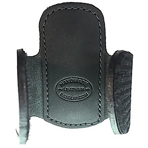 The BATCLIP (Black) - Premium Leather Handmade Clip-on Stethoscope Hip Holder; no More Neck Carrying, Loss, or Misplacement. Proudly Carry Your high-end Stethoscope with Taste and Style.