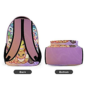 Kuareot Backpack, Teen Cartoon Rucksack travels backpack Anime Simple Large Capacity Backpack