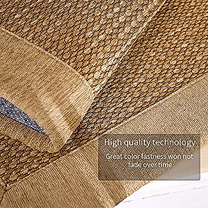 LUFEIJIASHI Small Kitchen Rugs and mats Non Skid Washable Kitchen Runner Rug Absorbent Farmhouse Style Kitchen Floor mats for in Front of Sink (Light Coffee, 20X32)