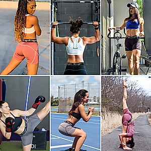 Thermajane Compression Shorts for Women Athletic Spandex Volleyball Shorts Women (XXX-Large, Wine)