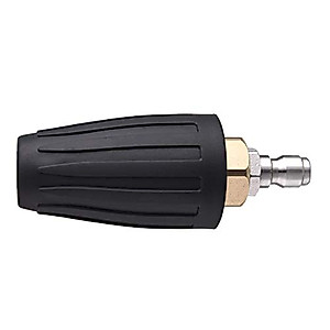 M MINGLE Turbo Nozzle for Pressure Washer, Rotating Nozzle and 5 Tips, 1/4 Inch Quick Connect, 3600 PSI, Orifice 2.5