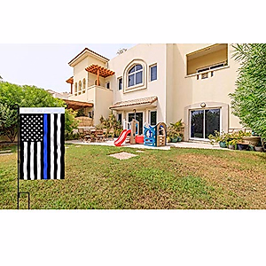 Garden Flag Stand-Holder-Pole with Flag Stopper and Clip Waterproof Powder-Coated Paint for House Flags,Decorative Flags,Yard Flags,Seasonal Flags