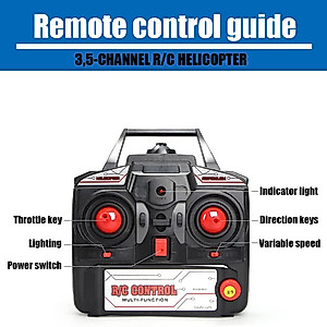 VanFty Large Fall Resistant Rc Helicopter for Adults Helicopters Remote Control Charging 3.5 Channels RC Drone Helicopter Toys with LED Light Night Sky Flight Teenagers Boys Girls Gift