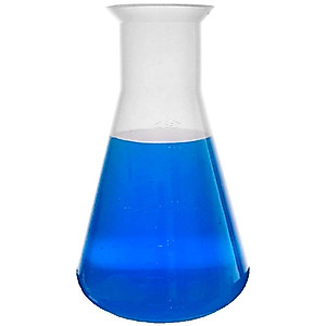 Plastic Erlenmeyer Flask Set - 5 Sizes - 50, 100, 250, 500, and 1000ml, Karter Scientific 230D9