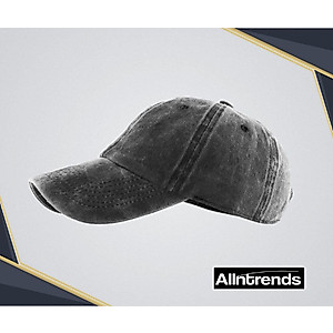 ALLNTRENDS Capsule Corp Washed Pigment Dyed Baseball Cap (Royal Blue)