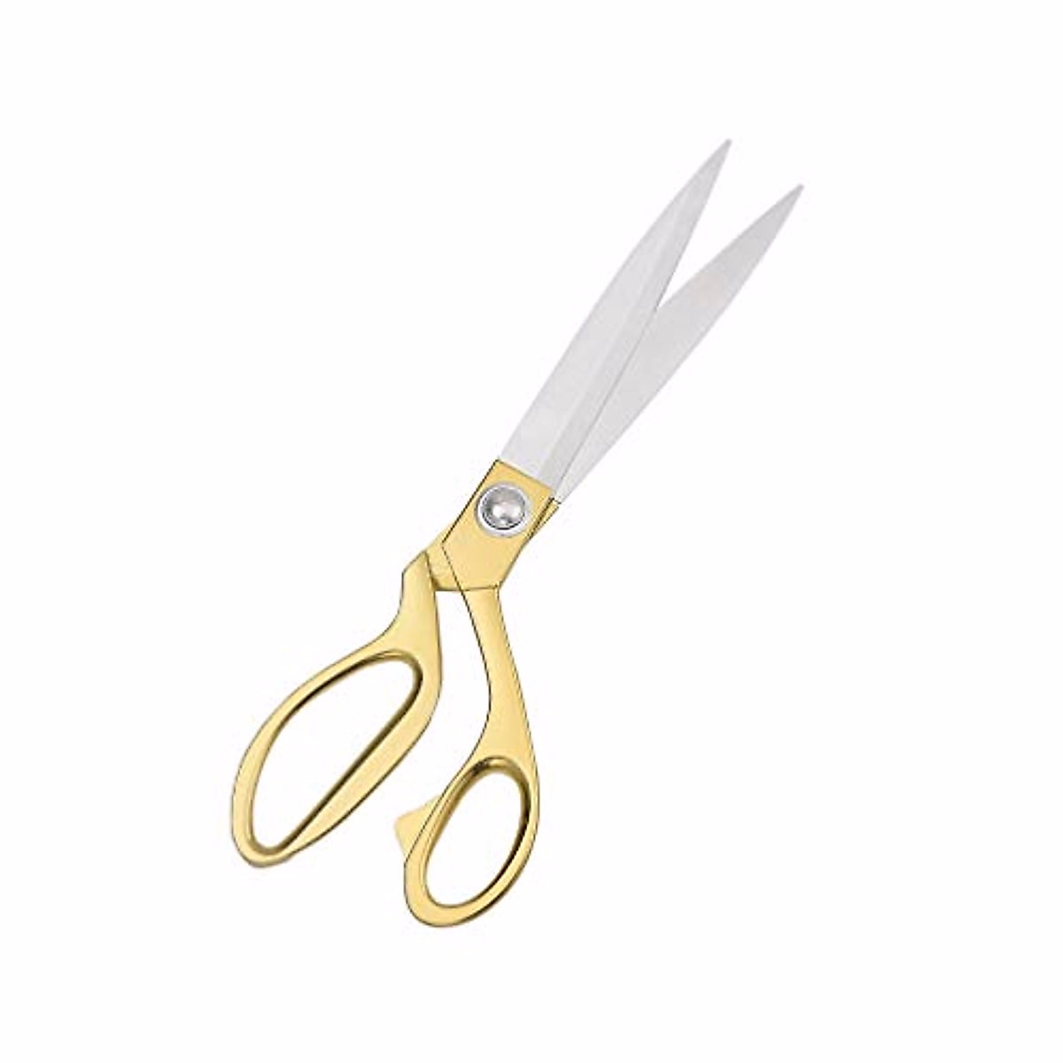 Stainless Steel Sharp Tailor Scissors for Clothing Dressmaking Shears Fabric Craft Cutting Adjustable Kitchen Scissors, Gold (9.5'')