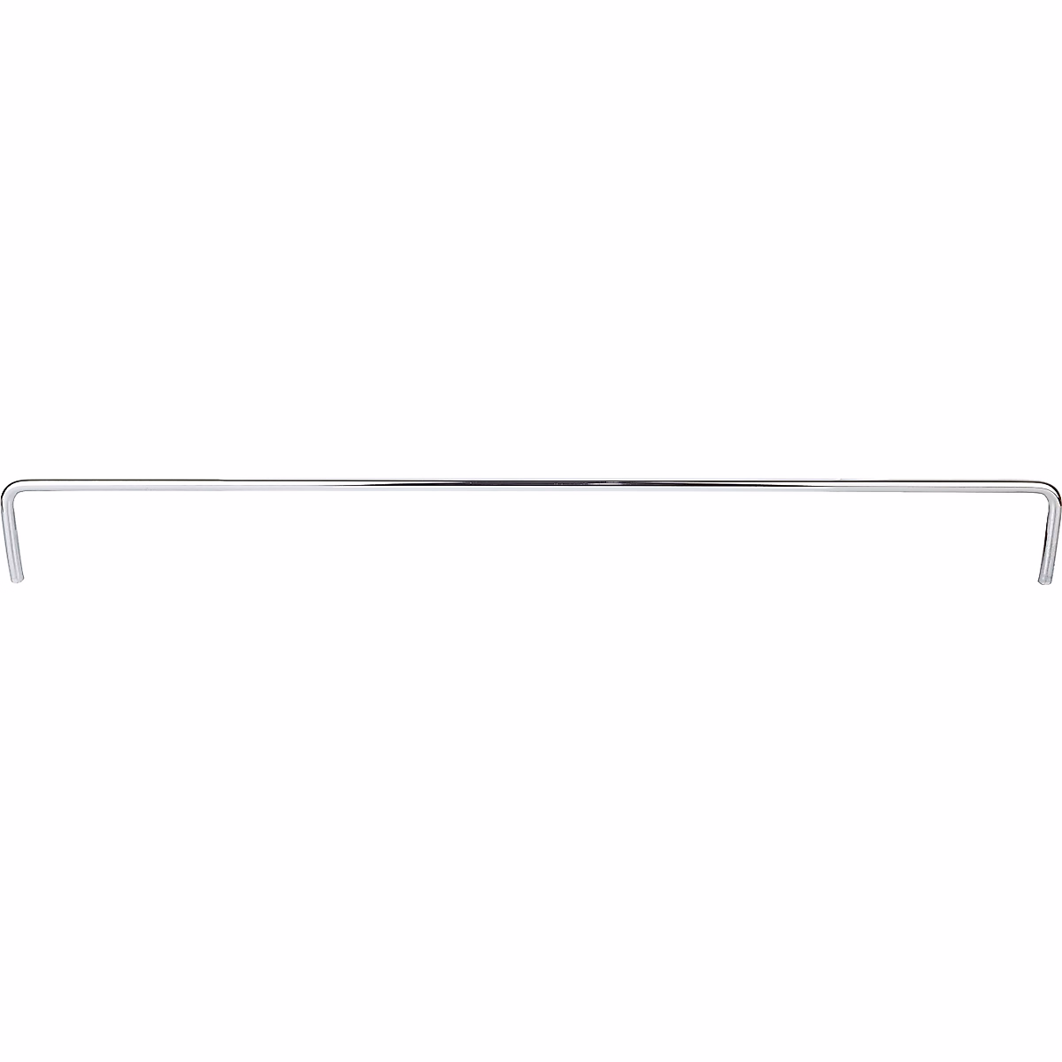 Hardware Resources Metal Shelf Rail - Guard Fence for Hanging Shelving, Shoe Racks, Kitchen Cabinets, Pull Out Shelves - Protects Against Falls, Easy To Install - Chrome Finish, 17.44" Long 1.75" High