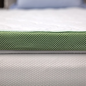 SensorPEDIC 3-Inch Ultimate Cooling Luxury Quilted Memory Foam Bed Topper, Full, White