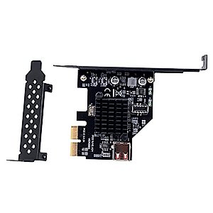 ChenYang 2 Port USB 2.0 ＆ USB 3.1 Gen 2 Type-E Front Panel Socket to PCI-E 2X PCI Express Expansion Card Adapter