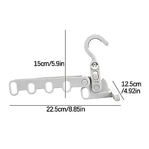 2PCS Drying Rack Foldable Hanger Portable Travel Hotel Clothes Hanger Foldable Business Trip Artifact Multi-Functional Travel Clothes Hanger Five Hole Clothes Hanger, Suitable for Various Scenarios