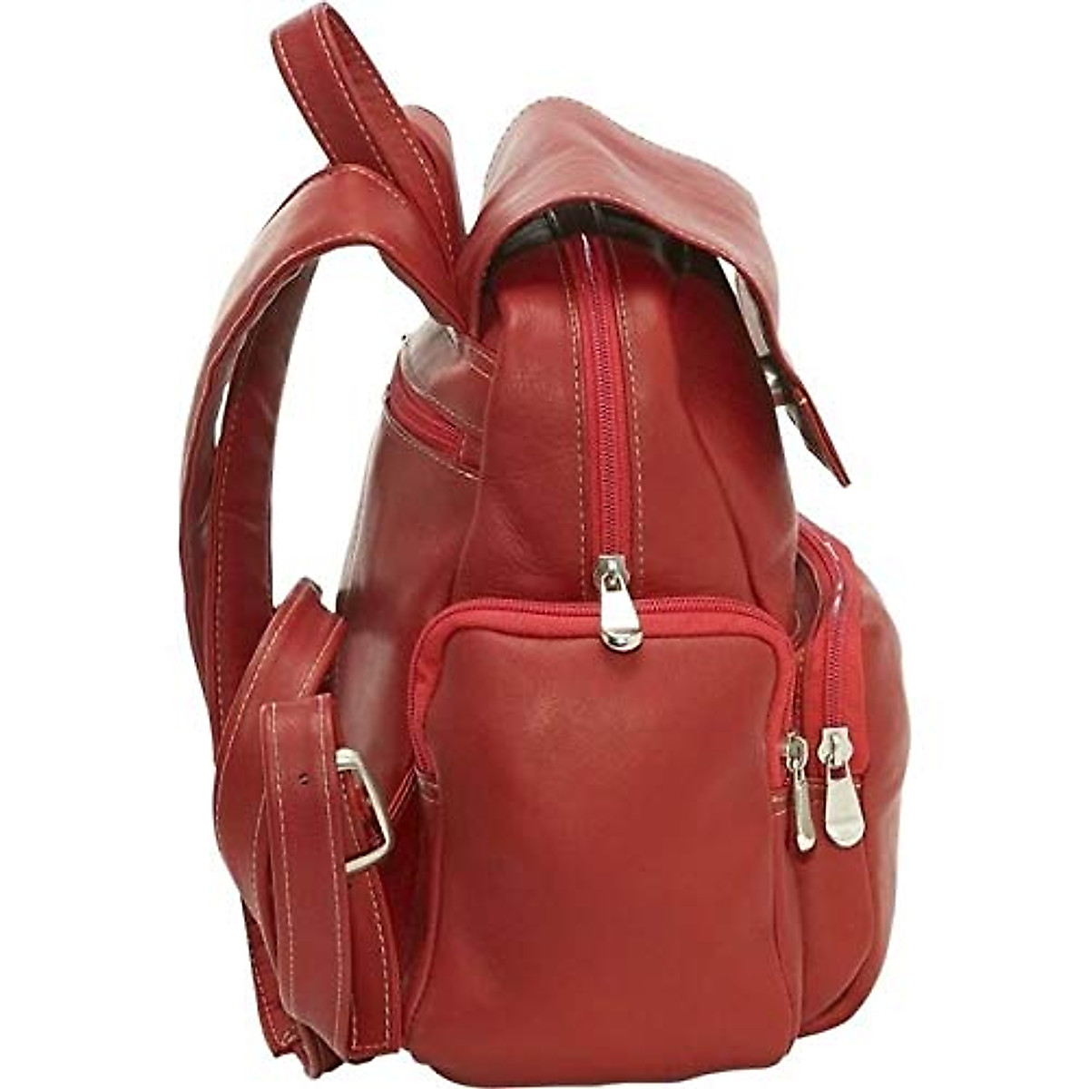 Le Donne Leather Women’s Multi-Pocket Backpack Purse – Premium Full-Grain Colombian Vaquetta Cowhide Leather (Tan)