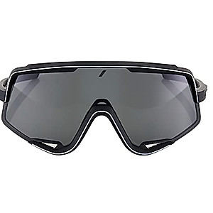 100% Glendale Sport Performance Cycling Sunglasses (SOFT TACT BLACK - Smoke Lens)