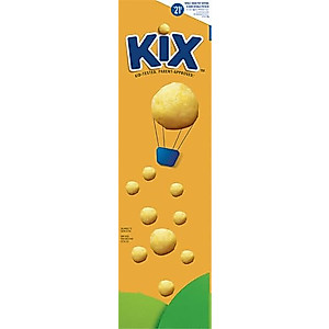 Kix Whole Grain Breakfast Cereal, Crispy Corn Cereal Puffs, Family Size, 18 oz