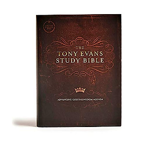 CSB Tony Evans Study Bible, Hardcover, Black Letter, Study Notes and Commentary, Articles, Videos, Charts, Easy-to-Read Bible Serif Type
