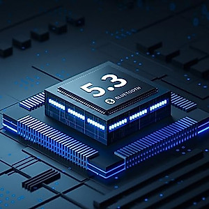 Open Ear Headphones Wireless Bluetooth 5.3，Noise Cancelling Earbuds，HiFi Stereo Headphones，Wireless Headphones, Ear Stereo Bass Headset with Earhooks LED Battery Display (Black)