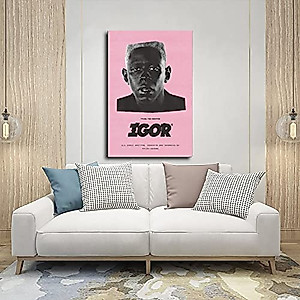 Tyler The Creator Igor Album Cover Poster Canvas Poster Bedroom Decor Sports Landscape Office Room Decor Gift Unframe-style 12x18inch(30x45cm)