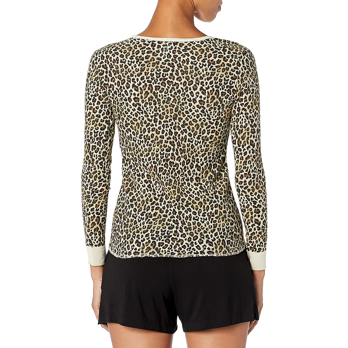 Fruit of the Loom Women's Waffle Thermal Underwear Top, Natural Animal, X-Small