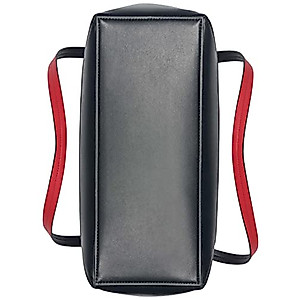 Calvin Klein Quinn North/South Tote, Poppy/Black