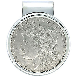 Sterling Silver Dollar Money Clip fits Morgan Dollar Peace and Mexican Olympic Coins Not Included