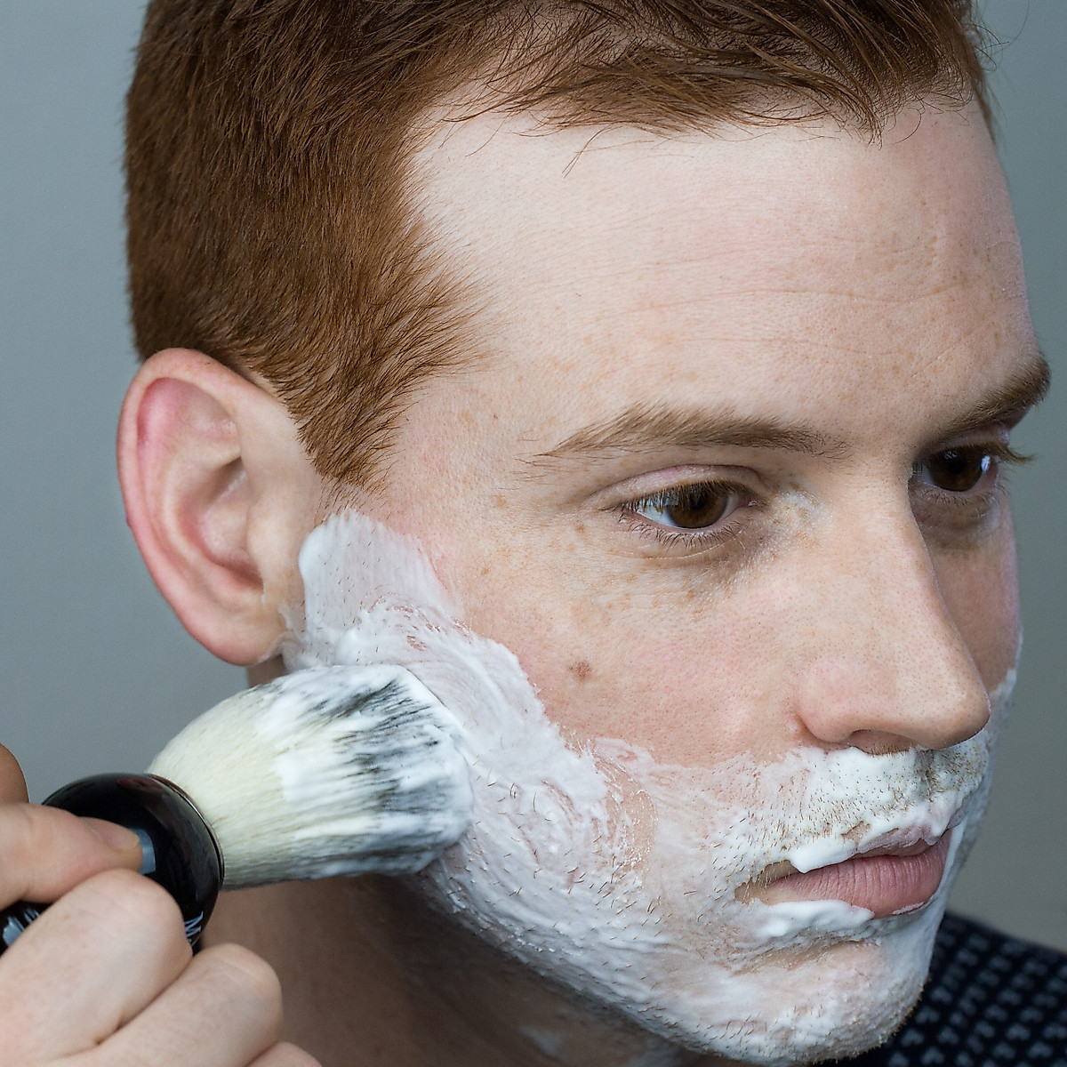 Vegan Shaving Brush: Vegan Shave Brush with Badger Hair Imitation – Wet Brush – Vegan Shaving Brushes for Men, Shaving Brush Vegan – Sir Marlon Grant