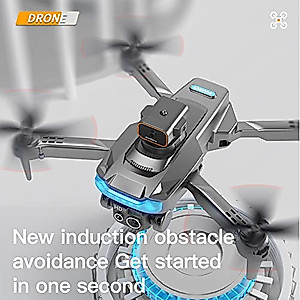 Drone with Camera for Adults Kids - Drone with 4k HD Fpv Camera Remote Control Toys Gifts for Boys Girls with Altitude Hold Headless Mode One Key Start Speed (Gray)