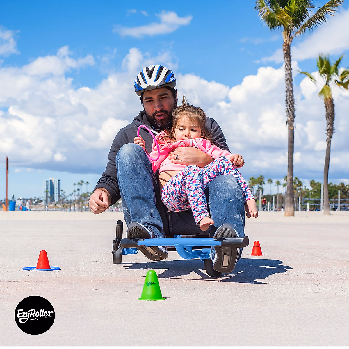 EzyRoller New Pro-X Ride On Toy for Kids and Adults - Red