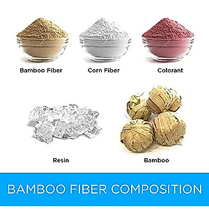 Grey Butter Dish with Lid For Countertop - Modern Bamboo Dark Grey Butter Crock - Dishwasher Safe Butter Keeper -Butter Holder Container Perfect For Large European Style Butter Such As Kerrygold