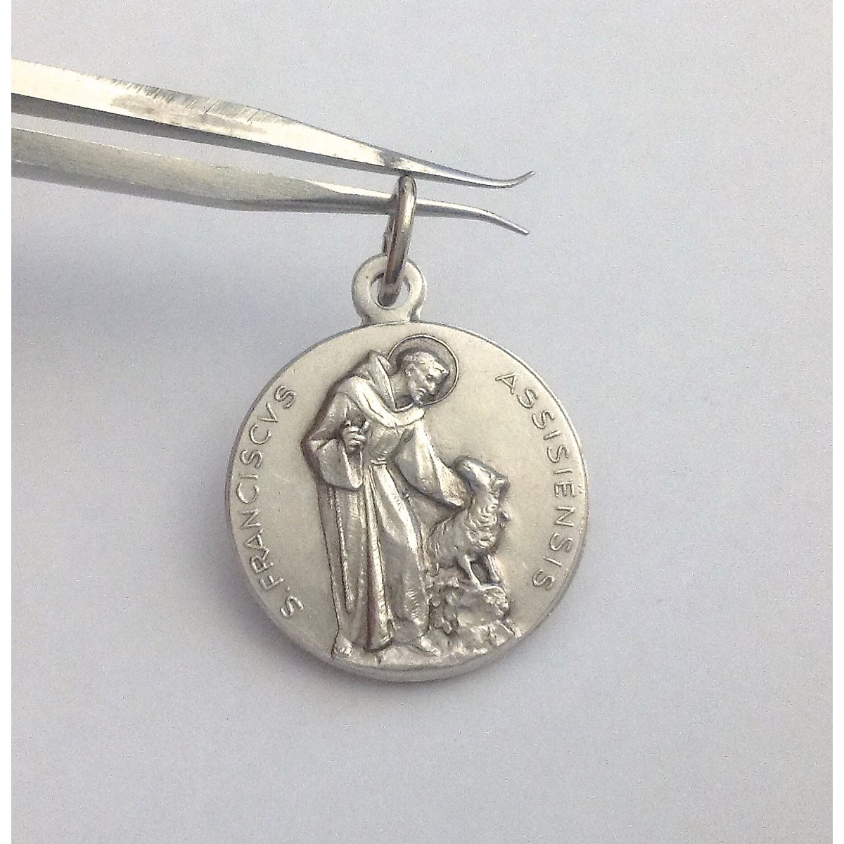 Saint Francis of Assisi Medal - The Patron Saints Medals -100% Made in Italy (St.Francis with The Wolf)