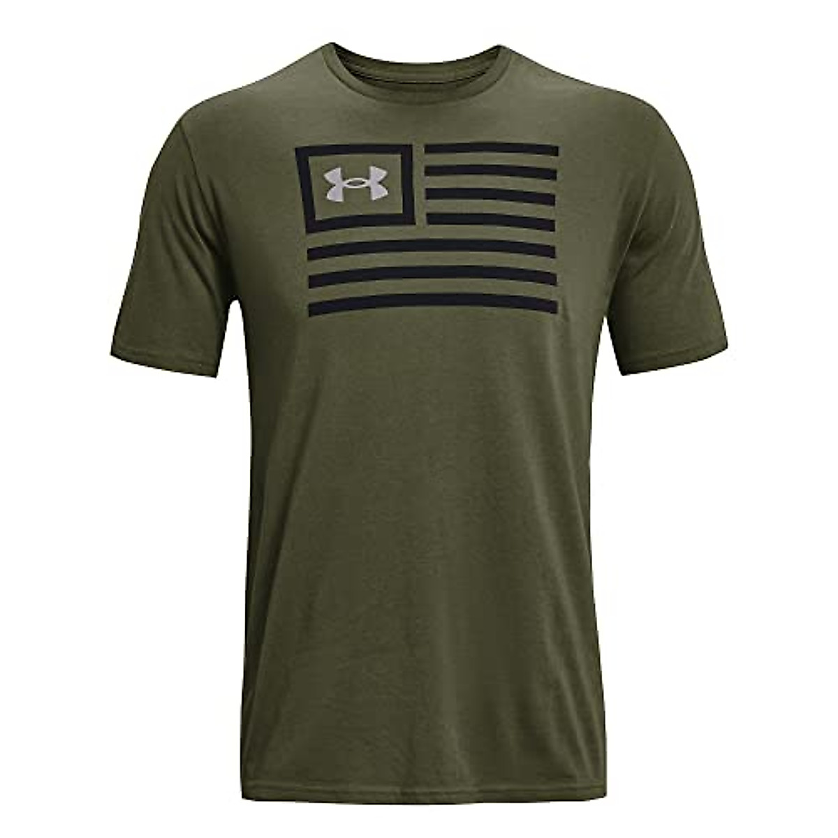 Under Armour Men's Freedom Chest Graphic Short Sleeve T-Shirt, (390) Marine OD Green / / Black, 3X-Large