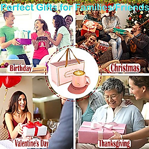 Coffee Mug Warmer with Mug, Coffee Cup Mug Warmer for Desk with Auto Shut Off, Mug Warmer Set for Desk Home Office--Birthday Coffee Gifts