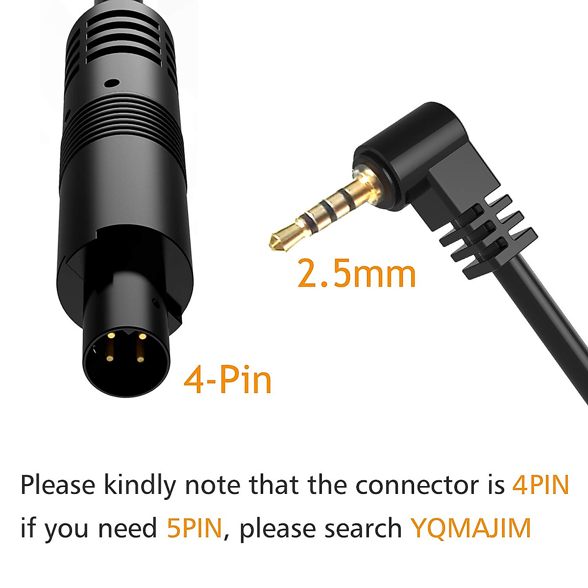 4 Pin Dash Cam Cable,49 Ft 2.5mm Male to 4 Pin Backup Camera Cord,Dash Cam Rear View Camera Ultra Long Cable with Reverse Trigger Wire Fit for Pick-up Trucks,Trailer,RV,SUV,Bus,Farm Machine,etc.