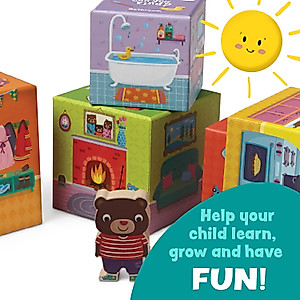 Peaceable Kingdom Where's Bear? The Hide and Find Stacking Block Game for 2 Year Olds