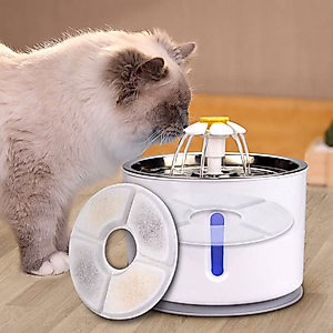 Alysontech Cat Water Fountain Filter, Pet Fountain Replacement Filter, 12 Count (Pack of 1)