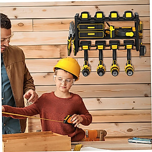 HOOTNEE Power Tool Organizer Storage Shelves Screwdriver Garage Tool Organizer Tool Room Supplies Hand Tool Holder Tool Organizer Wall Mount Tool Organizer and Storage Carbon Steel