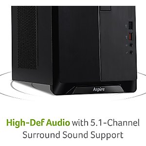 acer 2022 Aspire Mini Tower Desktop 10th Intel i5-10400 6-Core CPU- UHD Graphics - 32GB DDR4-512GB NVMe SSD + 1TB HDD - DVD Writer - WiFi 6 RJ45 HDMI Windows 10 Pro w/ 32GB USB Drive